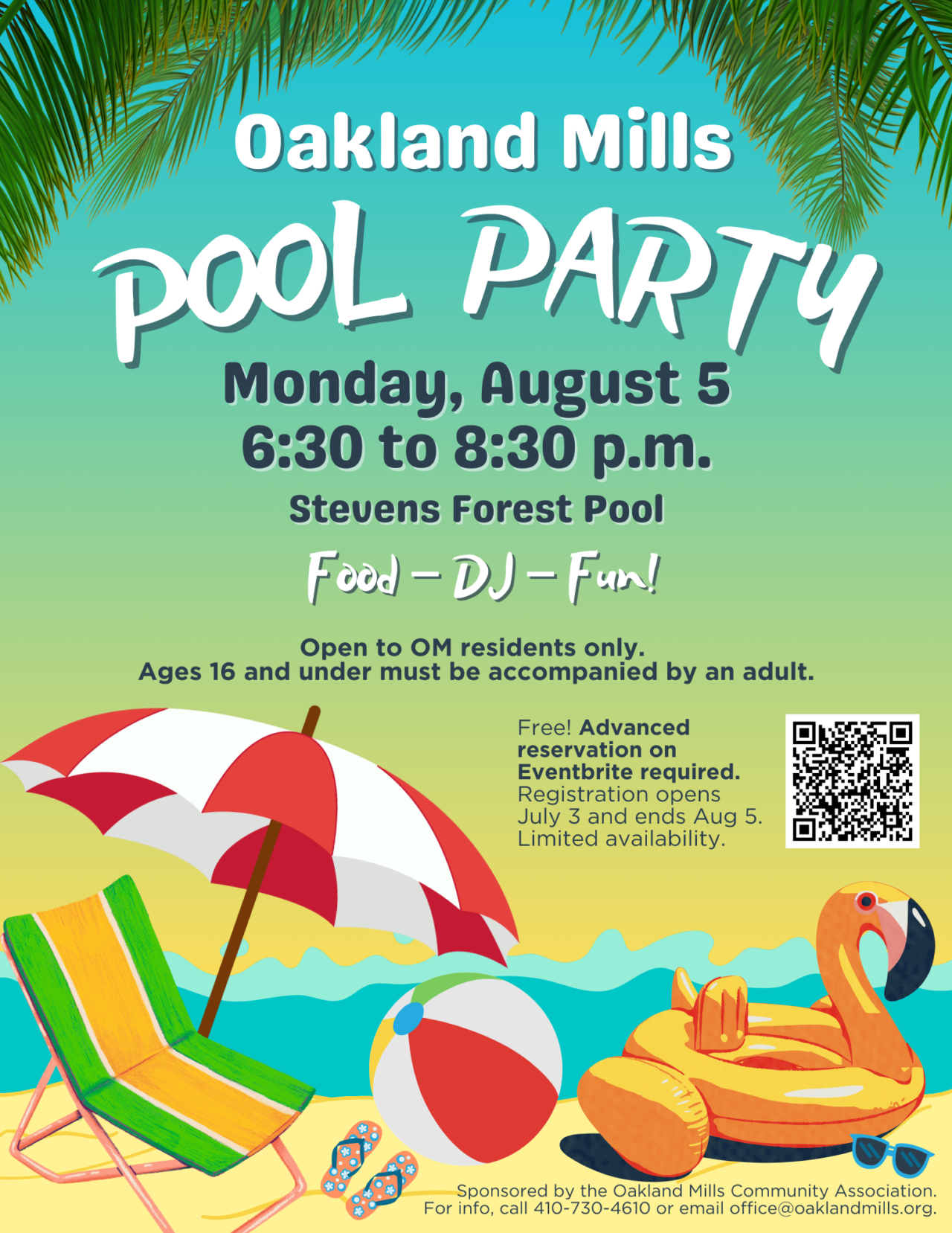 Oakland Mills Community Pool Party: SOLD OUT! – Oakland Mills